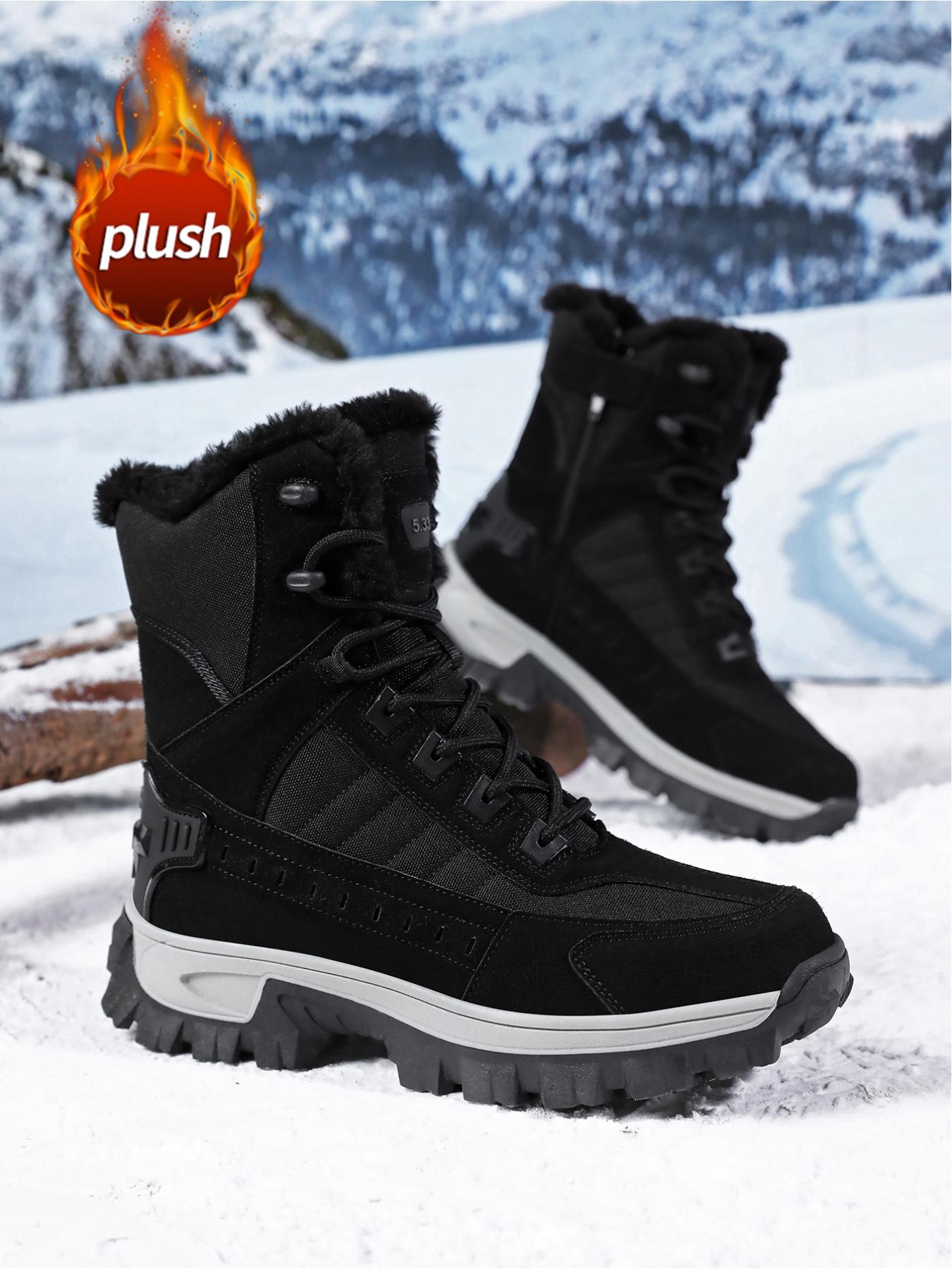 Christmas Gift Alert! Men's Fleece-Lined Snow Boots - Non-Slip ...