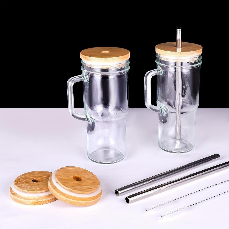 Everyone Is Obsessed With This Cup！4Oz Clear Glass Mason Jar With ...