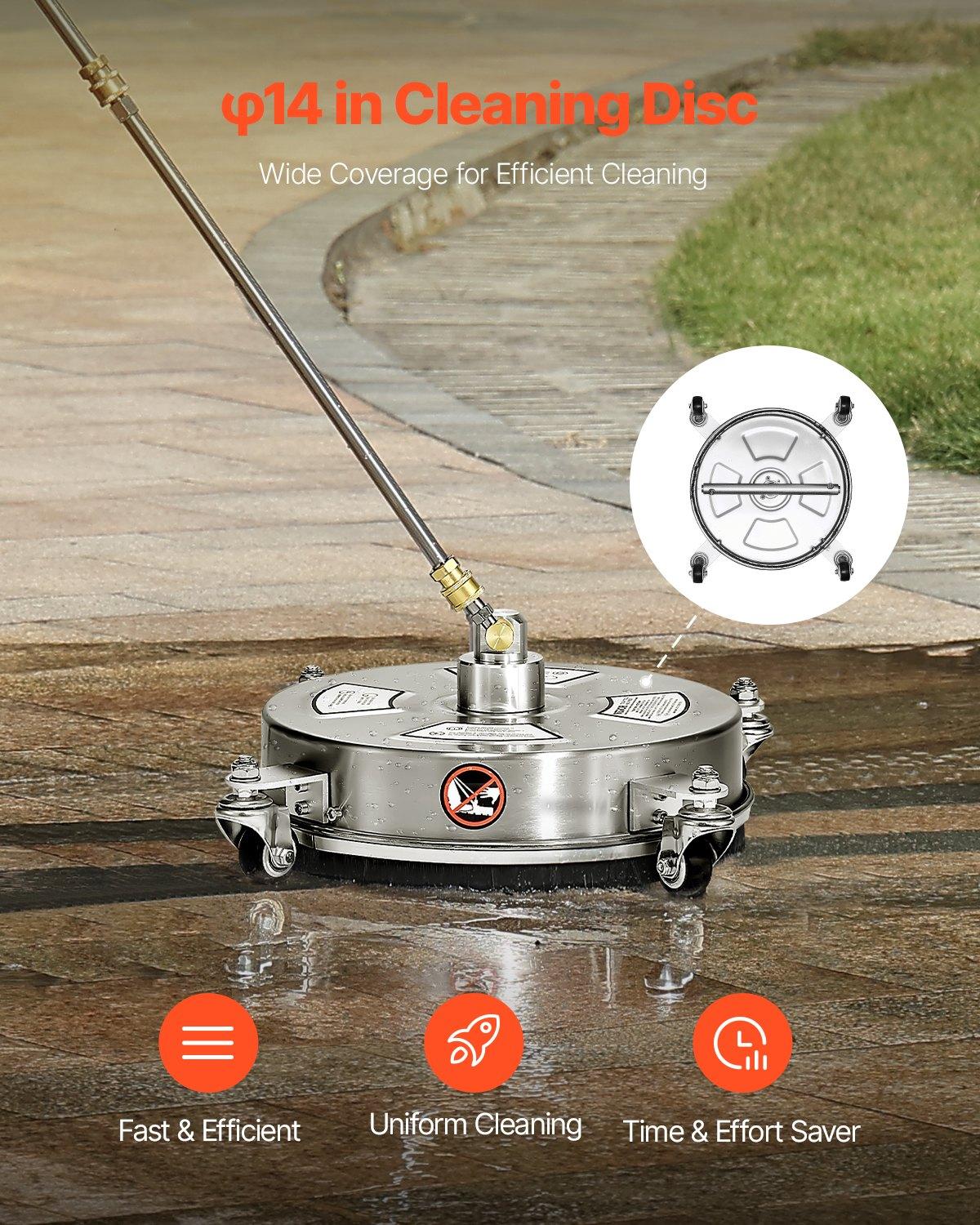 【DealsForYouDays】VEVOR 14" Pressure Washer Surface Cleaner, Stainless ...