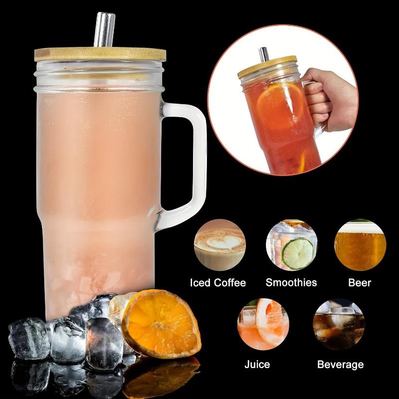 Everyone Is Obsessed With This Cup！4Oz Clear Glass Mason Jar With ...