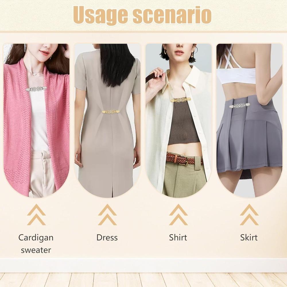 Retro Style Waist Cincher & Shirt Clip, Adjustable Dress Cinch Clips ...