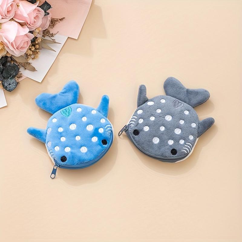 Cute Cartoon Shark Coin Purse Kids | Lightweight with Zipper Closure ...