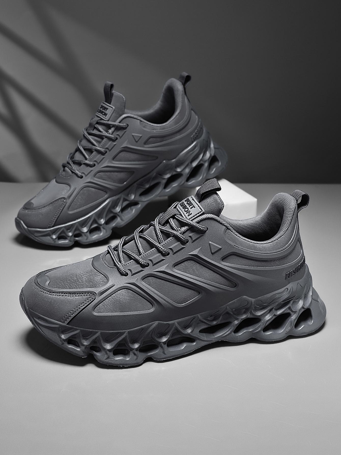 Men's Blade Sole Breathable Sneakers, Sports Training Shoes, Shock ...