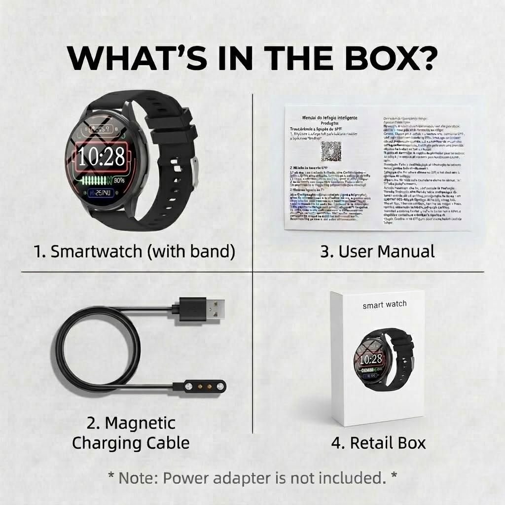 MEVADEN 1.32 Inch Display Fashionable Multifunctional Smart Watch For ...