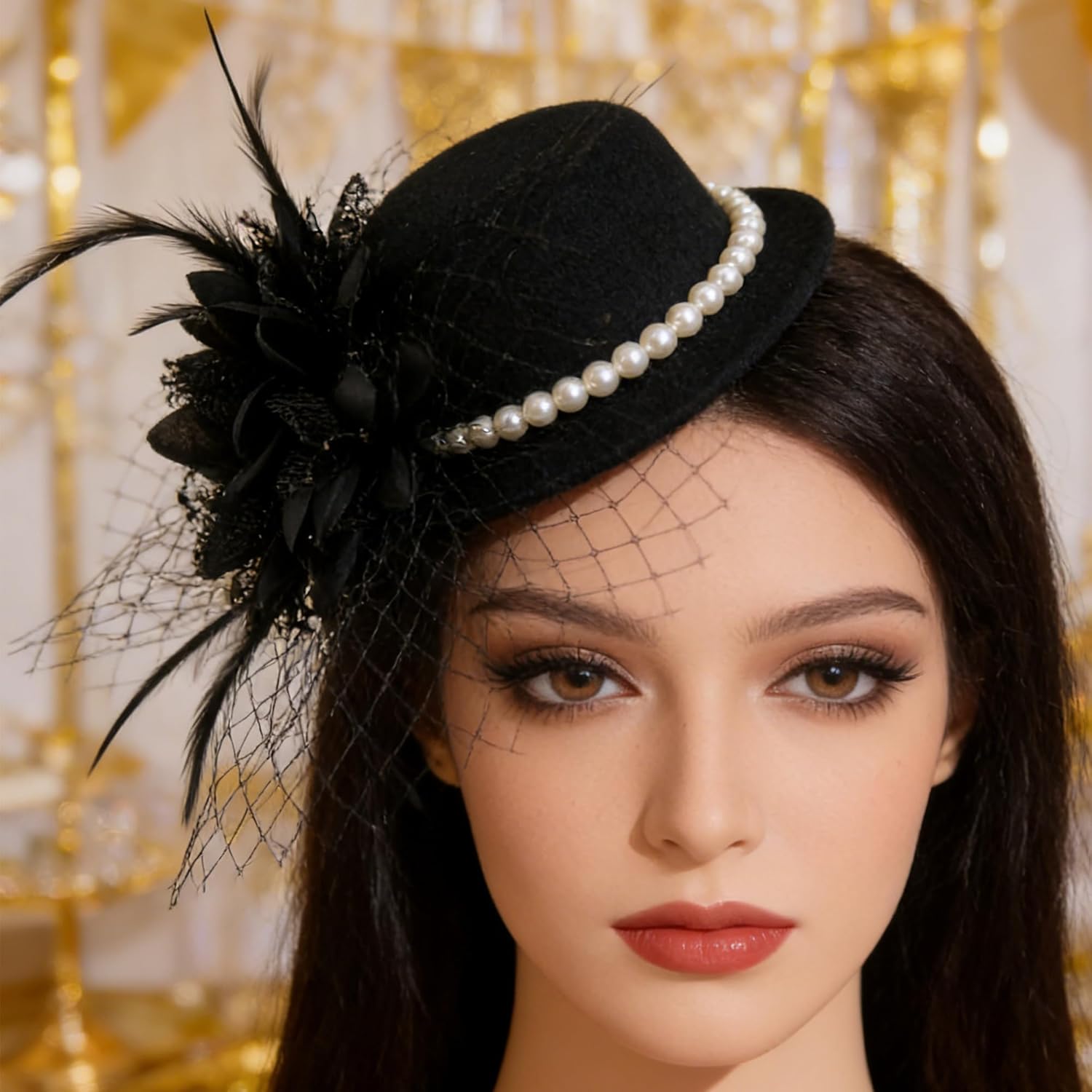 Fascinators Party Clip Hat for Women Kentucky Church Derby Hats Flower ...