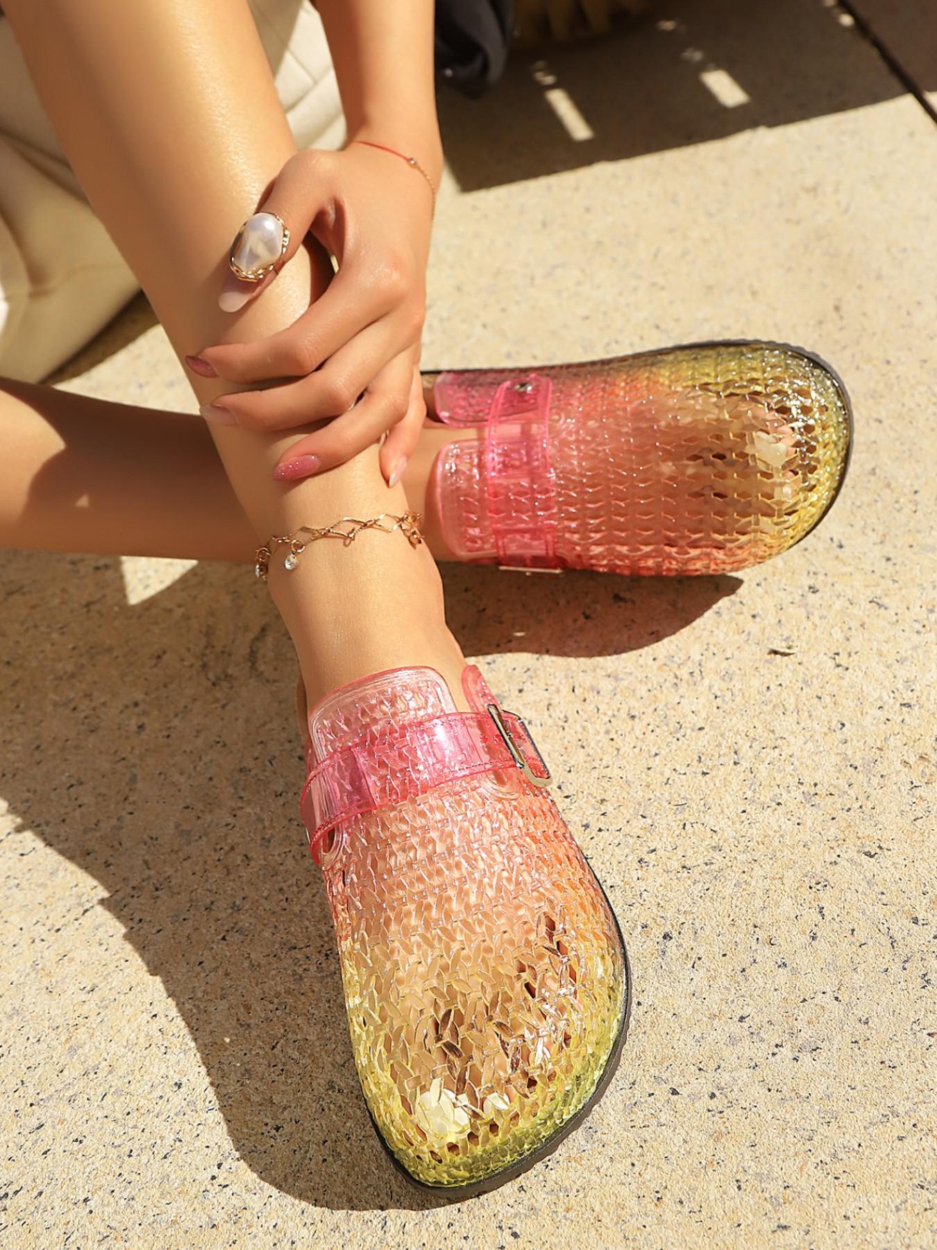 Women's Flat Roman Hollow Out Breathable Sandals, Slipper, Round Toe ...