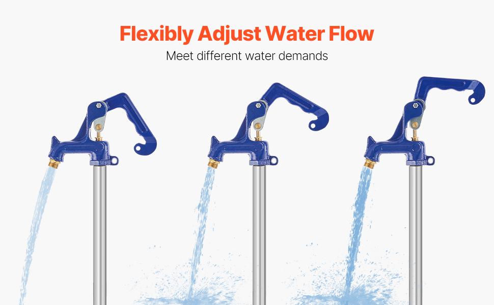 VEVOR Frost Proof Yard Hydrant, 4.25 FT Freeze-Proof Outdoor Faucet ...