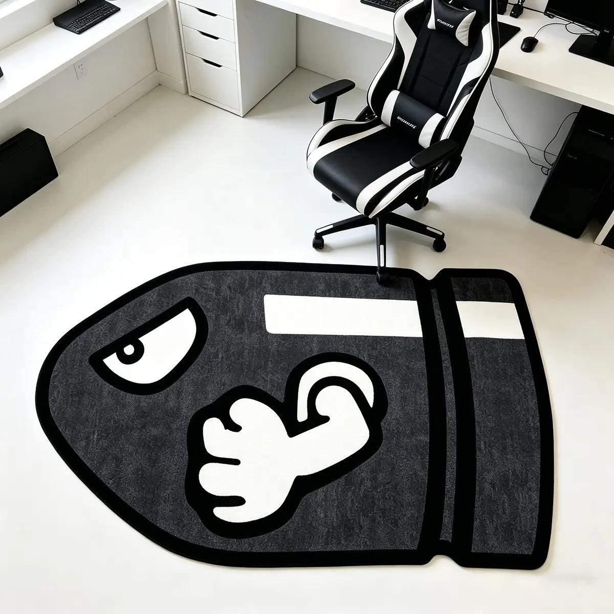 Creative Cartoon Missile Pattern Rug, Soft Comfortable Bedroom Carpet ...