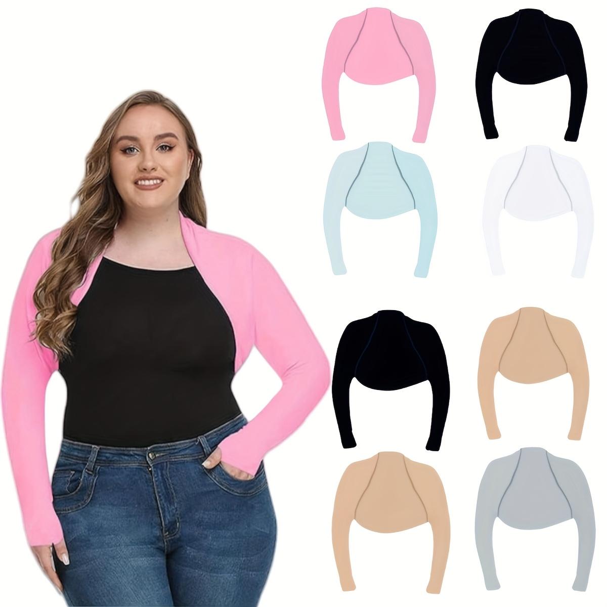 2 Pcs Plus Size Cooling Shawl Arm Sleeves, Breathable Sun Protection ...