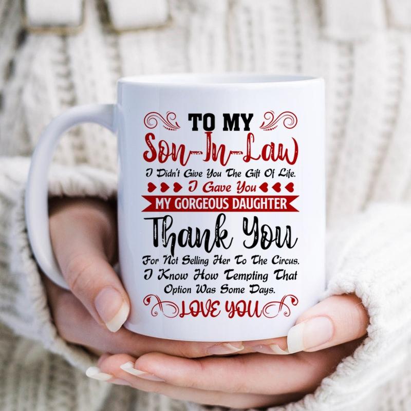 Funny Coffee Mug for Son-In-Law, Personalized Gift Idea, Perfect for ...