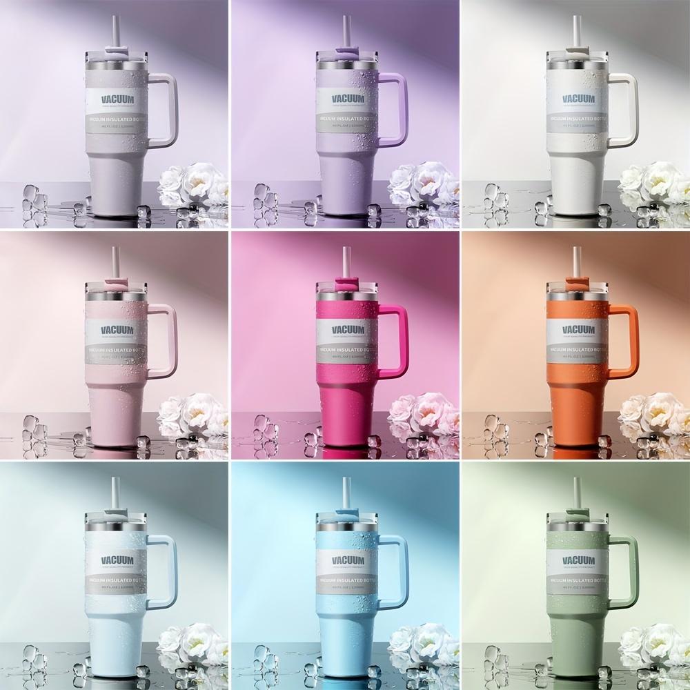 40 Oz Stainless Steel Insulated Sports Cup with Handle Straw Lid ...