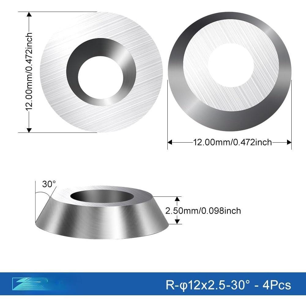 34 count Tungsten Carbide Cutters Inserts Set, Lathe Tools for Lathe ...
