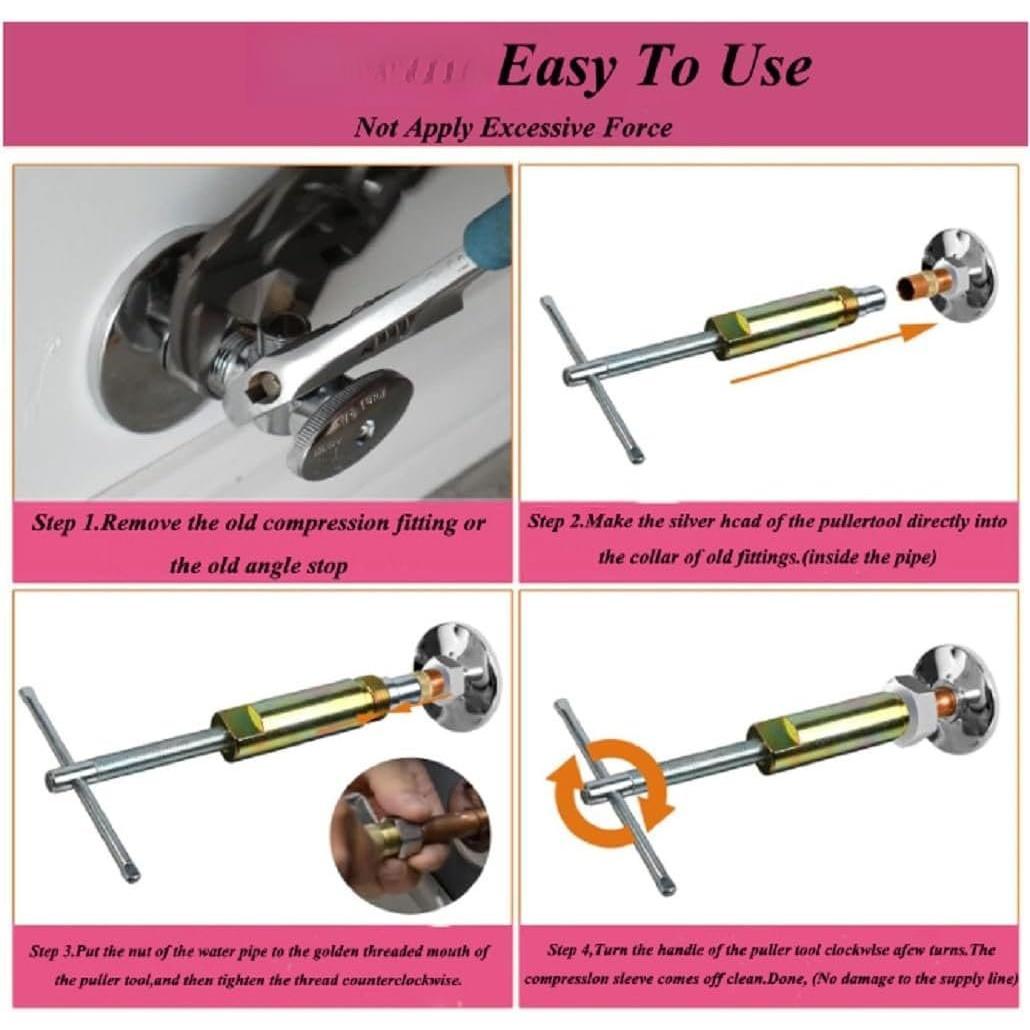 Compression Sleeve Puller Tool Remove Nut & Ferrule Of Pipe 03943 ...