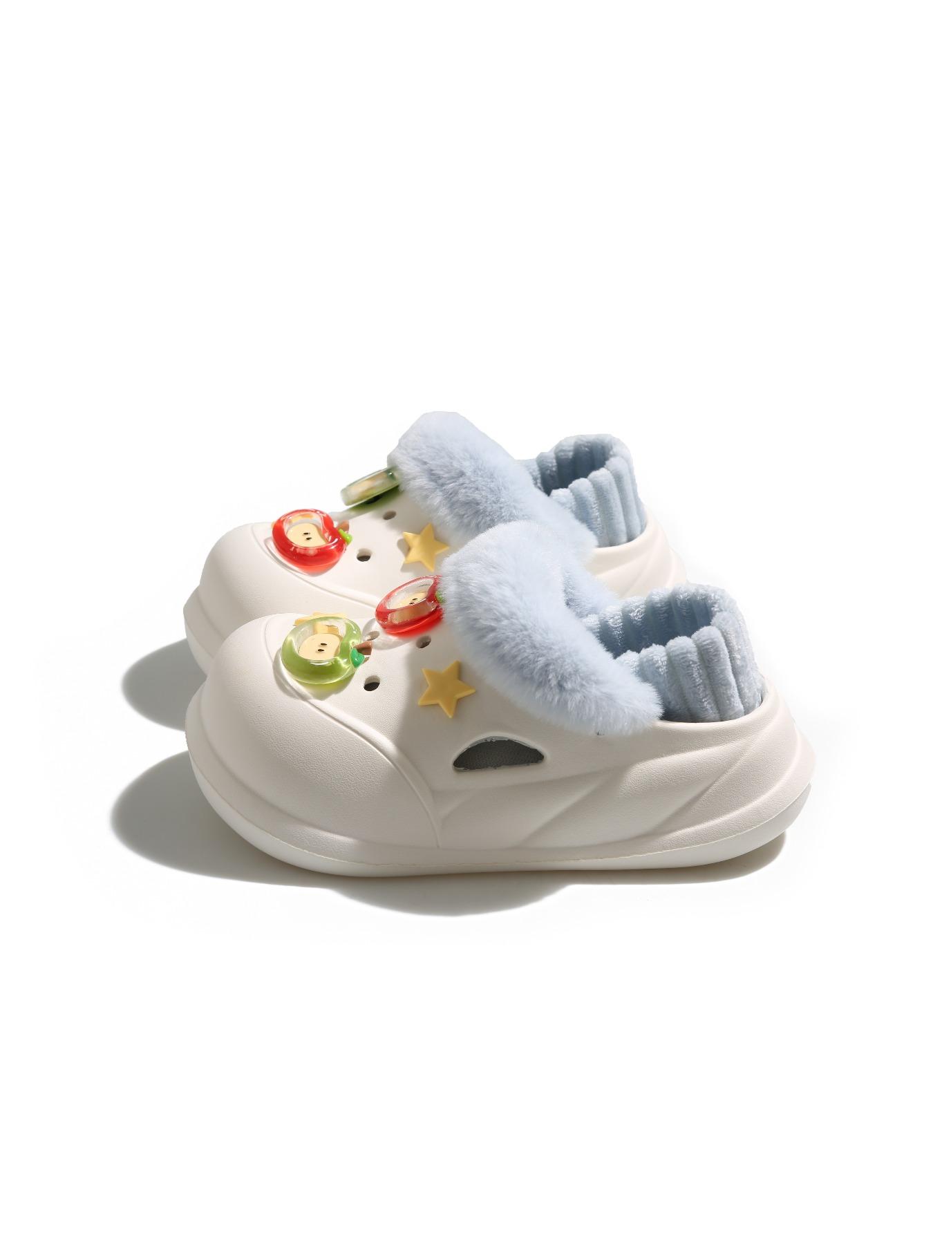 Women's Winter Cute Cartoon Thick Sole Shoes - Warm & Anti-Slip ...