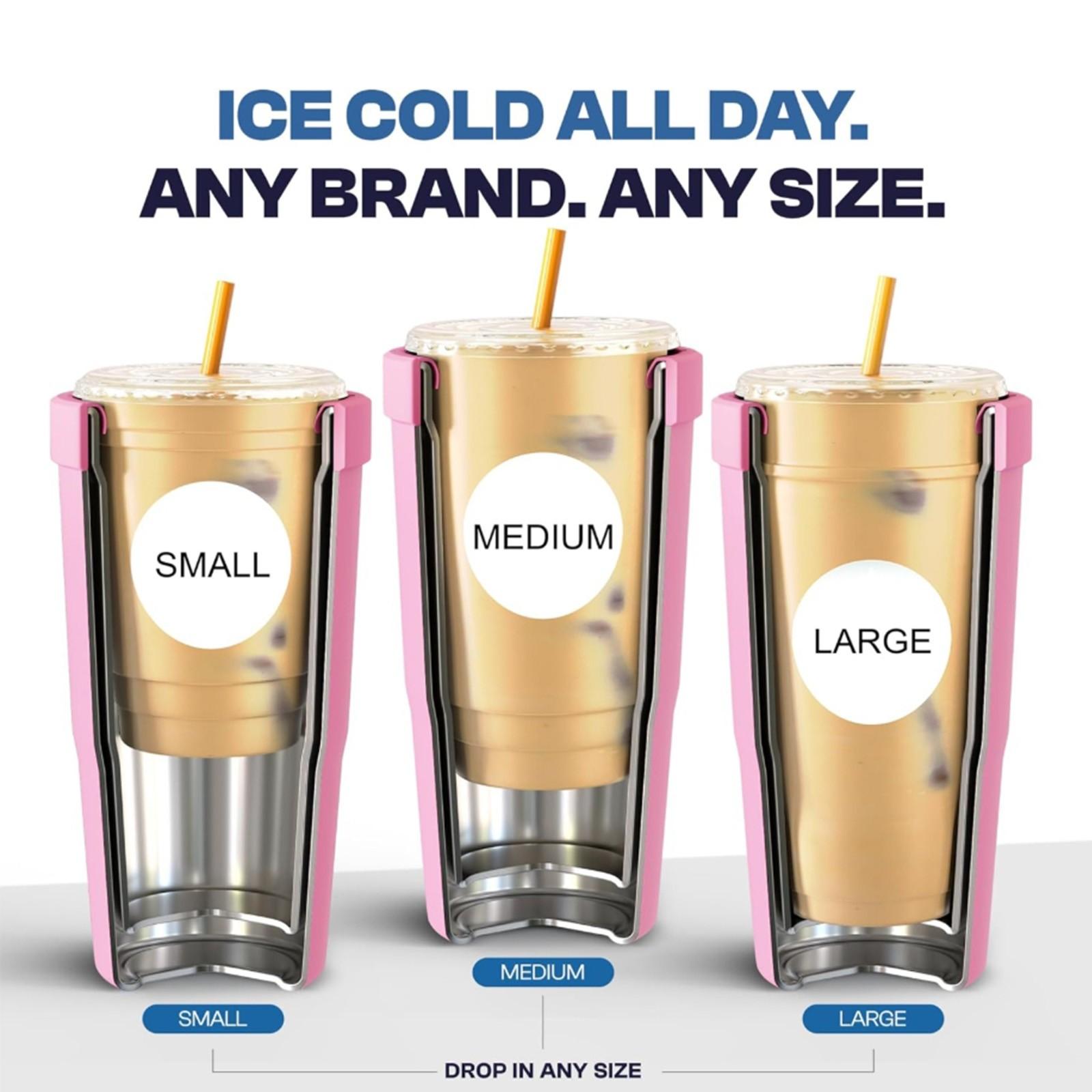 Summer Daisy Insulated Tumbler: 32oz Stainless Steel Iced Coffee Cup ...