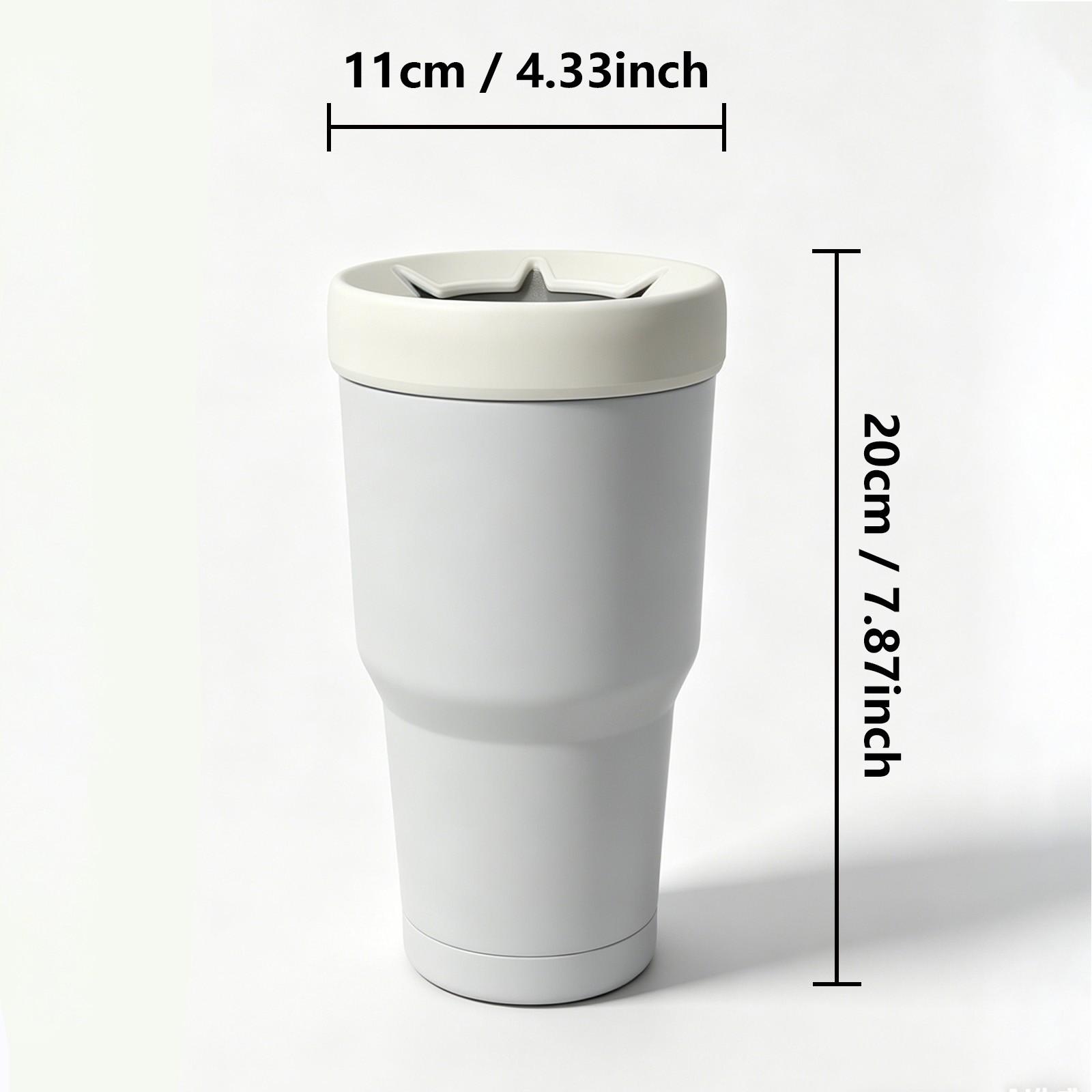 Summer Daisy Insulated Tumbler: 32oz Stainless Steel Iced Coffee Cup ...