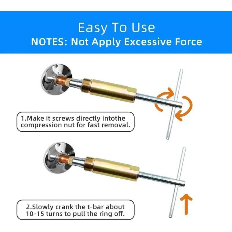 Compression Sleeve Puller Remove Tool, Nut & Ferrule Remover for 1/2 ...