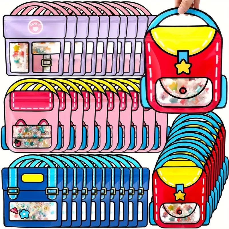 Colorful Transparent Window Plastic Gift Bags, Birthday Gift ...
