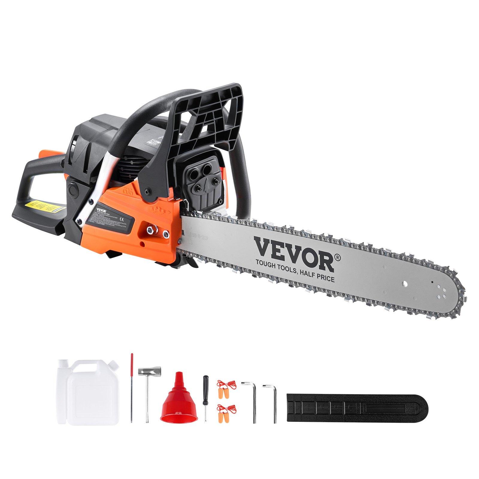 VEVOR Top Handle Gas Chainsaw, 58CC 20-in 3.22HP Gasoline-Powered ...