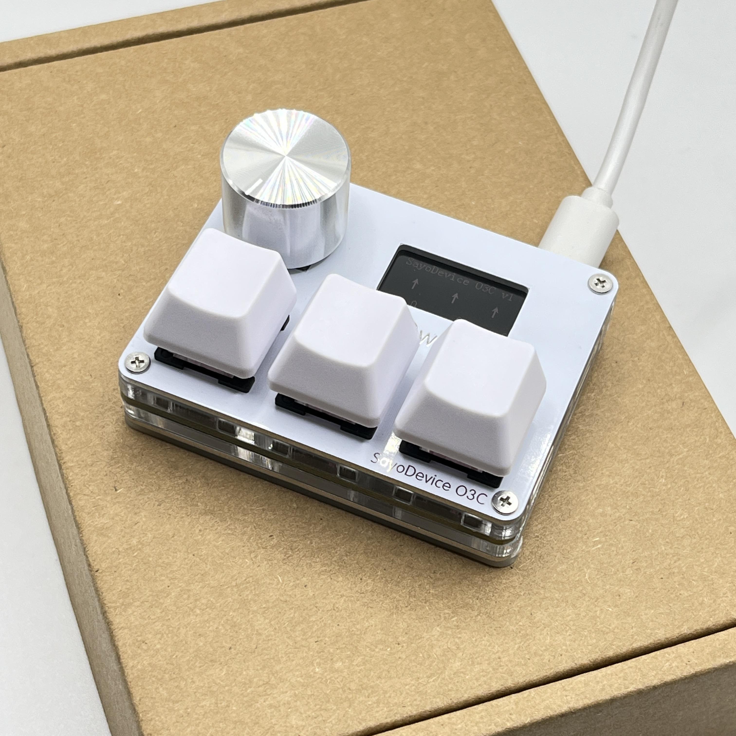 RGB O3C SayoDevice OSU O3C Rapid Trigger Hall Switches Magnetic Pink ...