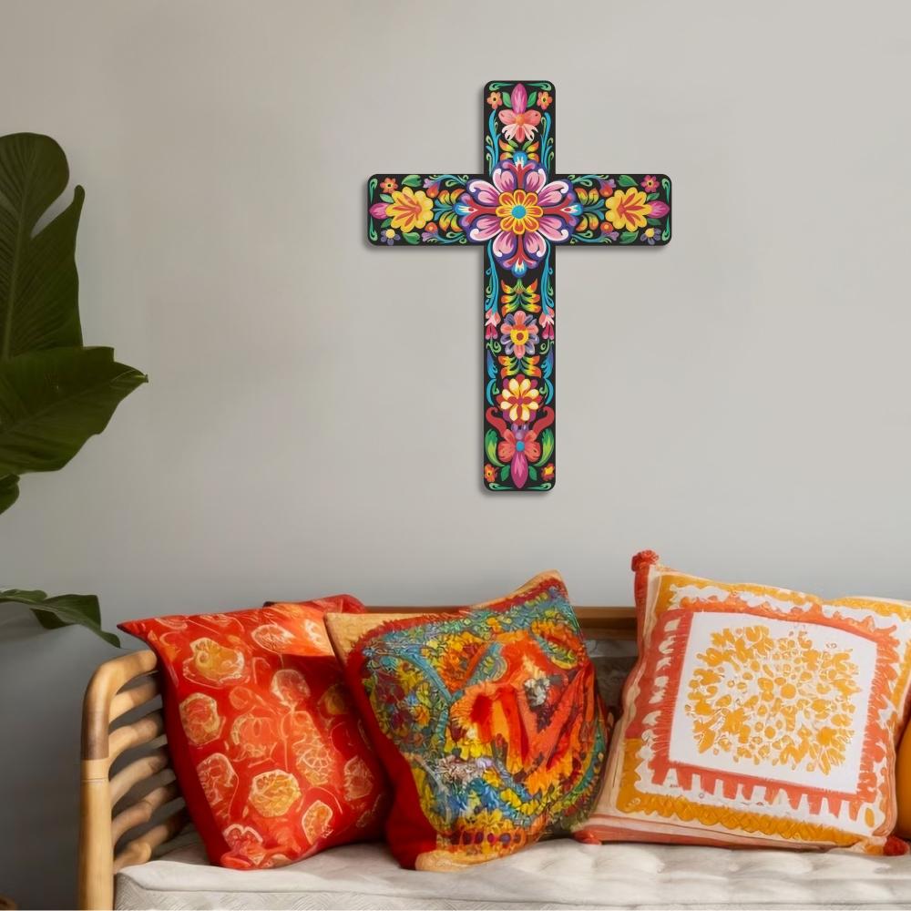 Mexican Style Spanish Religious Wall Cross Decoration, Stylish ...