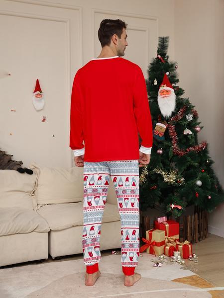 Christmas Couple Pajamas Set, Santa Claus Print, Casual Fall Winter ...