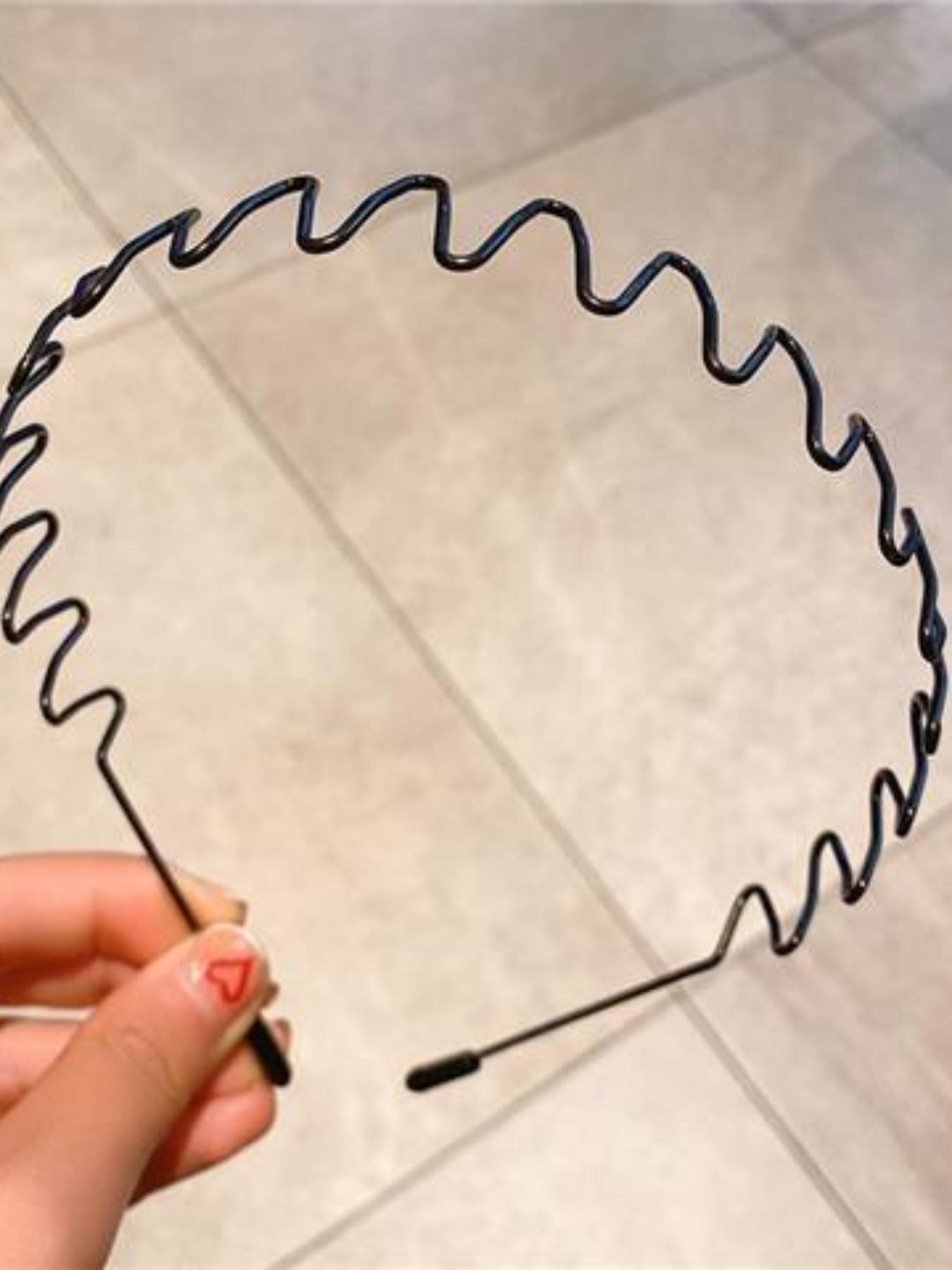 Men's Minimalist Metal Hairband, 7 Styles Available, Casual Wave Design ...